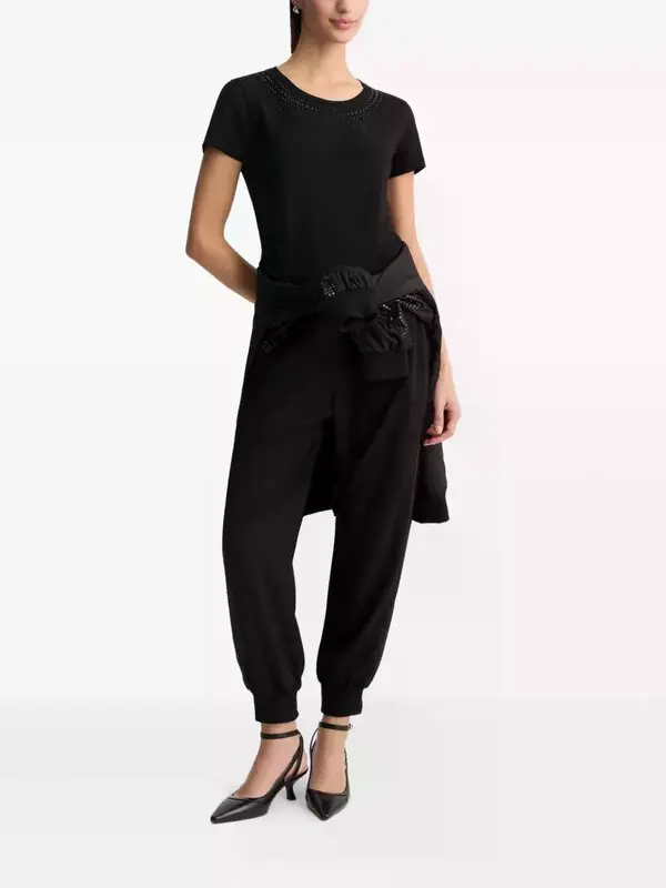 Liu Jo Embellished Crew-neck T-shirt - Black