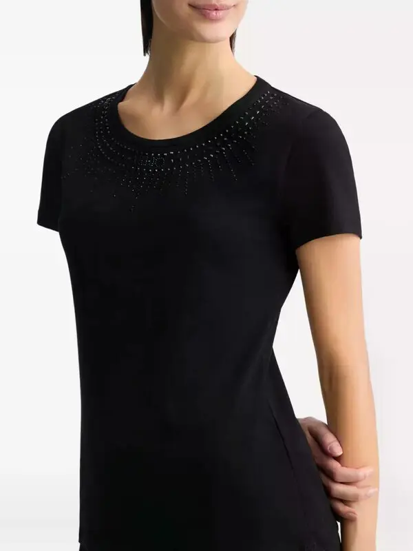 Liu Jo Embellished Crew-neck T-shirt - Black