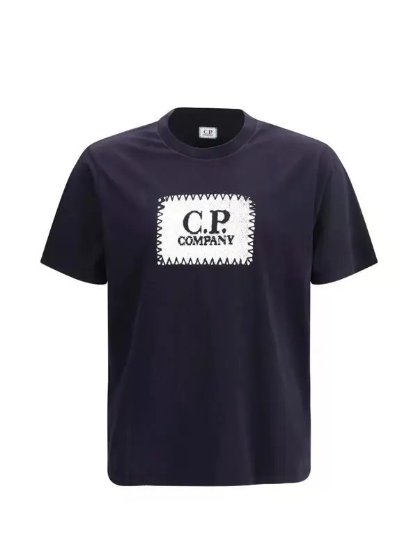 C.P. COMPANY Jersey 30/1 Short-sleeve Logo Label T-shirt