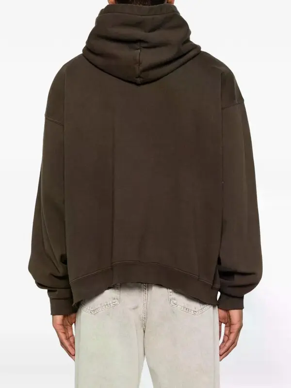 GALLERY DEPT. Paint-splatter Hooded Sweatshirt - Brown
