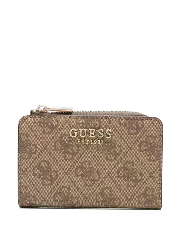 Guess Monogram-pattern Wallet - Brown