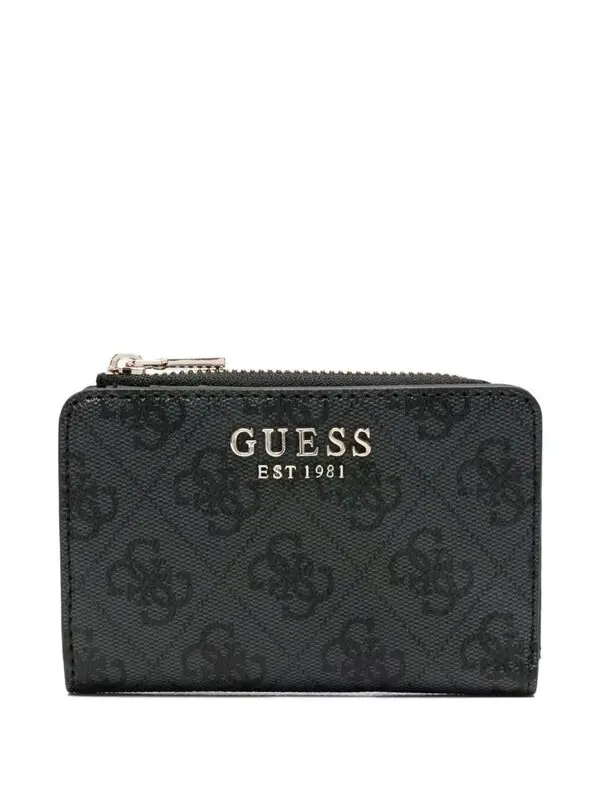 Guess Monogram-pattern Wallet - Grey