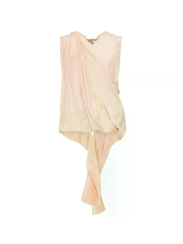 Carven Tie-neck Sleeveless Blouse