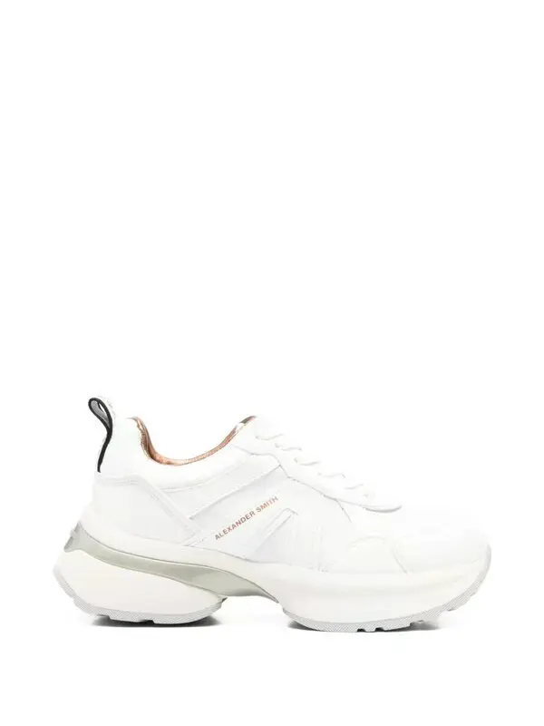 ALEXANDER SMITH Victoria Leather Sneakers - White