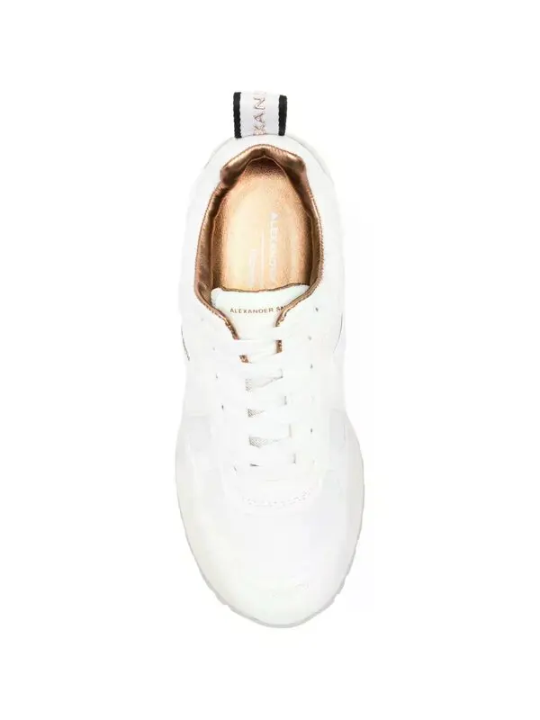 ALEXANDER SMITH Victoria Leather Sneakers - White