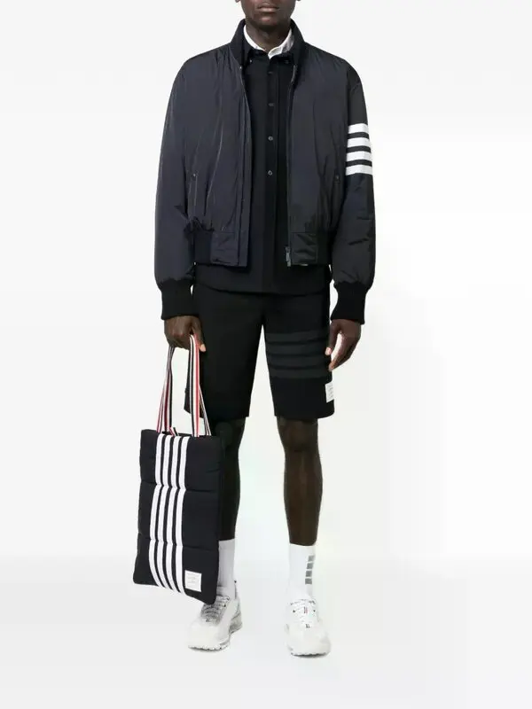 Thom Browne Striped Bomber Jacket - Blue
