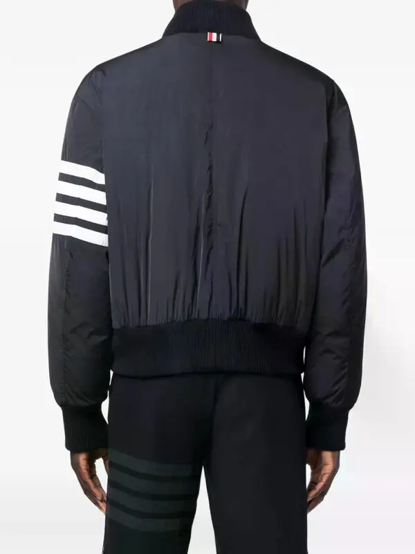 Thom Browne Striped Bomber Jacket - Blue