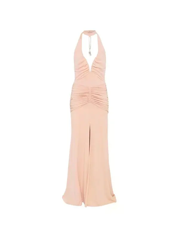 BABYLONE PARIS Halterneck Maxi Dress