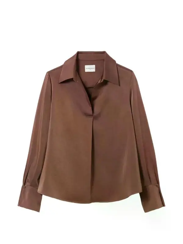 Claudie Pierlot Collared Blouse With Pleat Detailing