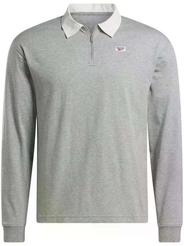 REEBOK Court Sport Half-zip Cotton Sweatshirt - Grey