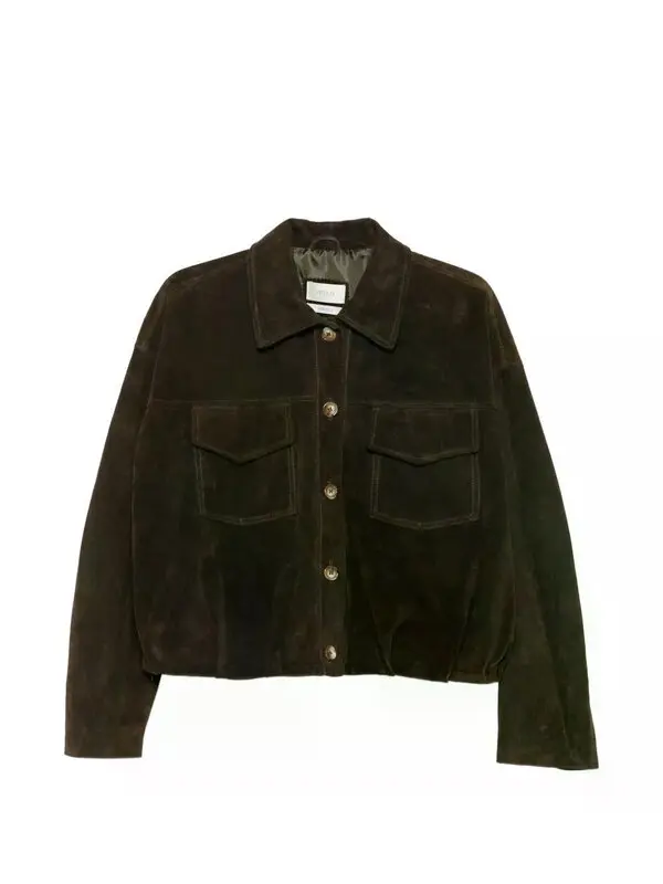 VICOLO Collared Pocket Jacket - Green