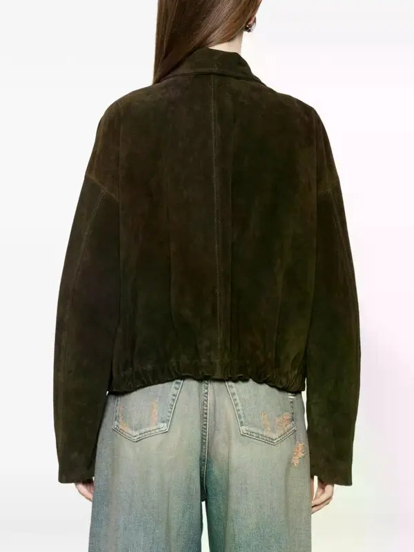 VICOLO Collared Pocket Jacket - Green