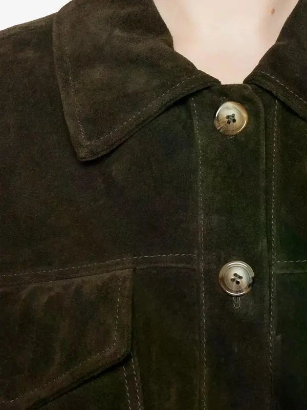 VICOLO Collared Pocket Jacket - Green