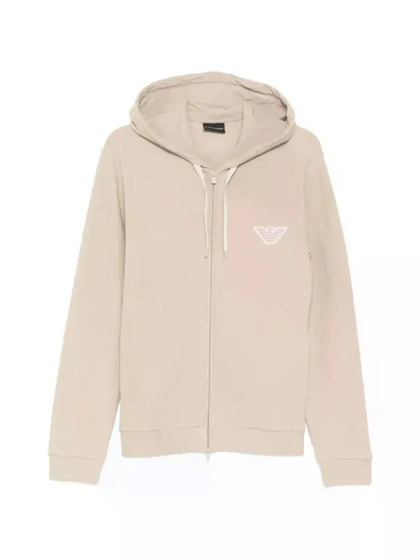 Emporio Armani Logo-embroidered Hoodie