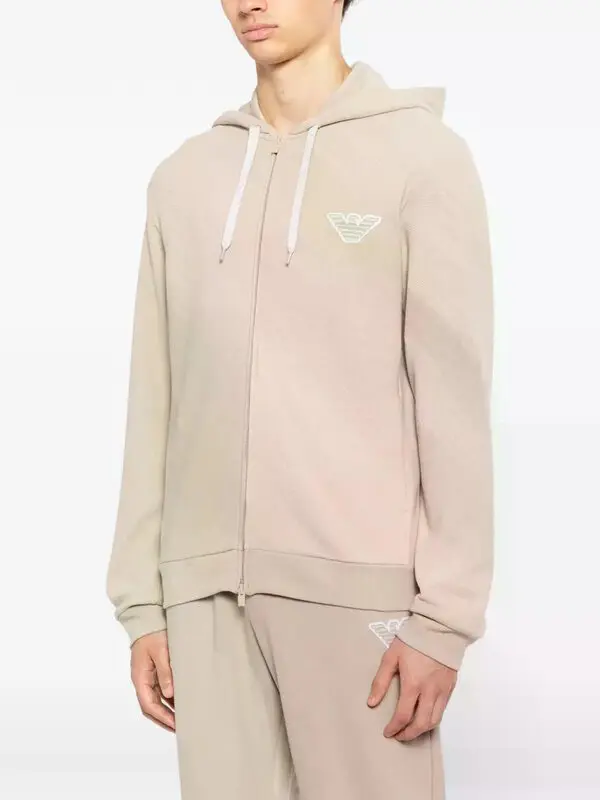 Emporio Armani Logo-embroidered Hoodie