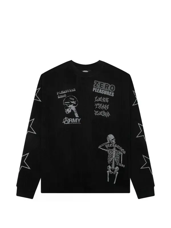 PLEASURES Star Graphic Long Sleeve T-shirt
