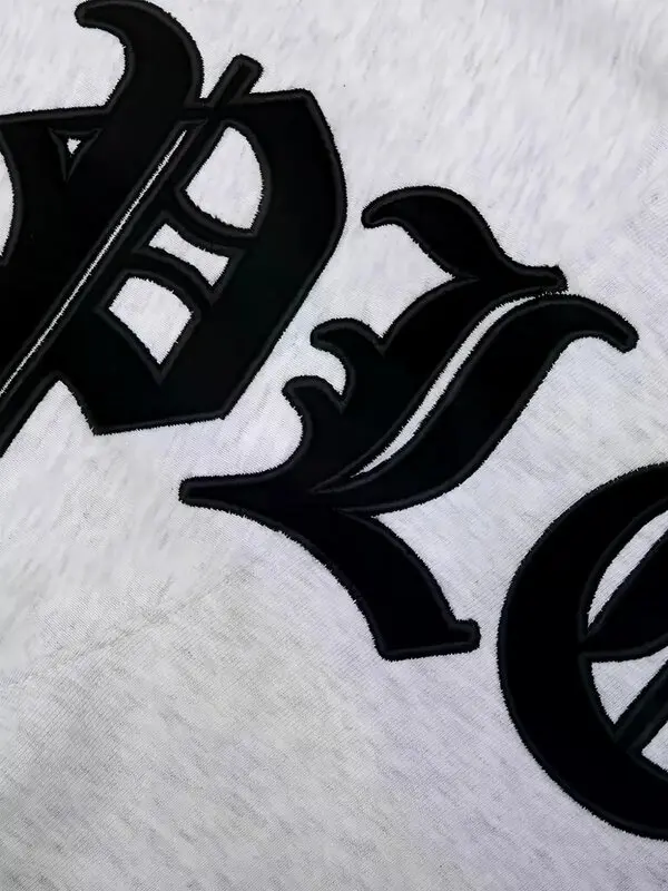 PLEASURES Zip Embroidered Hoodie