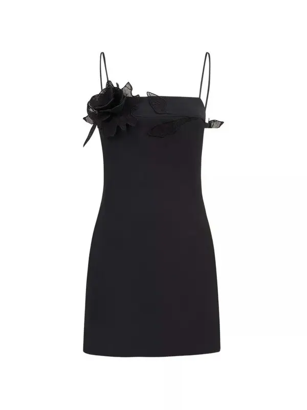 David Koma Lace Rose Mini Dress