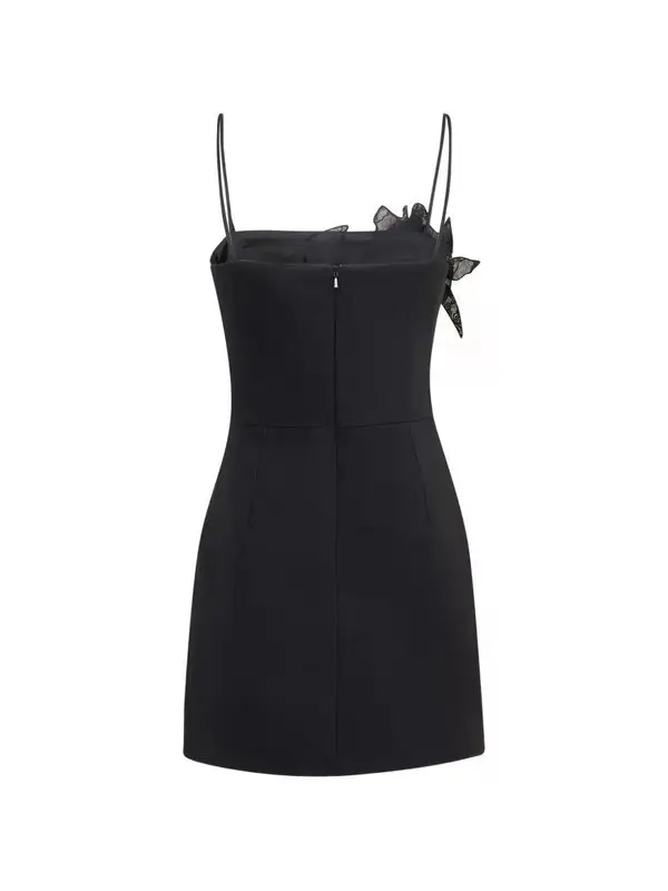 David Koma Lace Rose Mini Dress