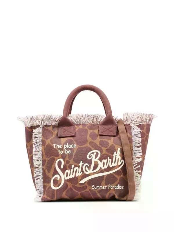 MC2 SAINT BARTH Fringed-detail Tote Bag - Brown