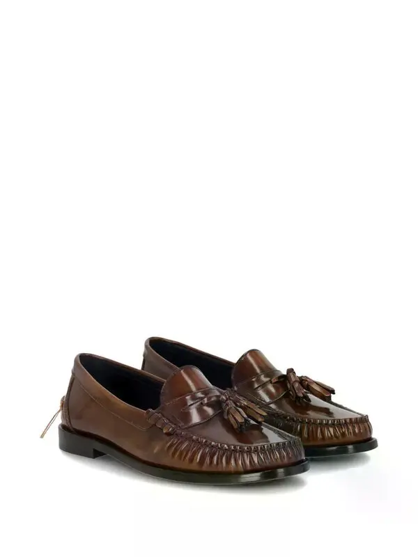 FORTELA Sophie Tassel Leather Loafers