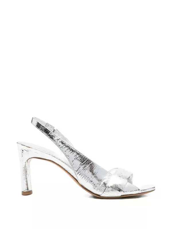 DEL CARLO Metallic Slingback Sandals
