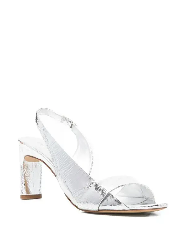 DEL CARLO Metallic Slingback Sandals
