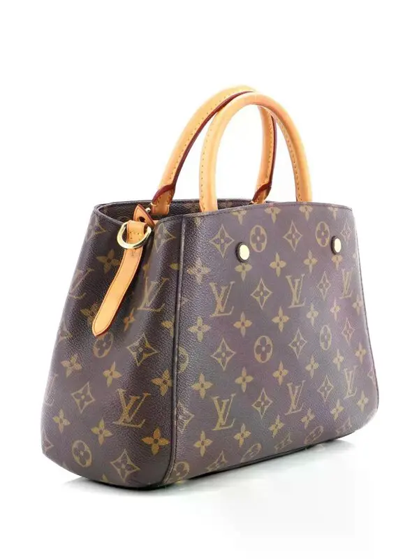 LOUIS VUITTON Montaigne Handbag Monogram Canvas Bb Satchel - Brown