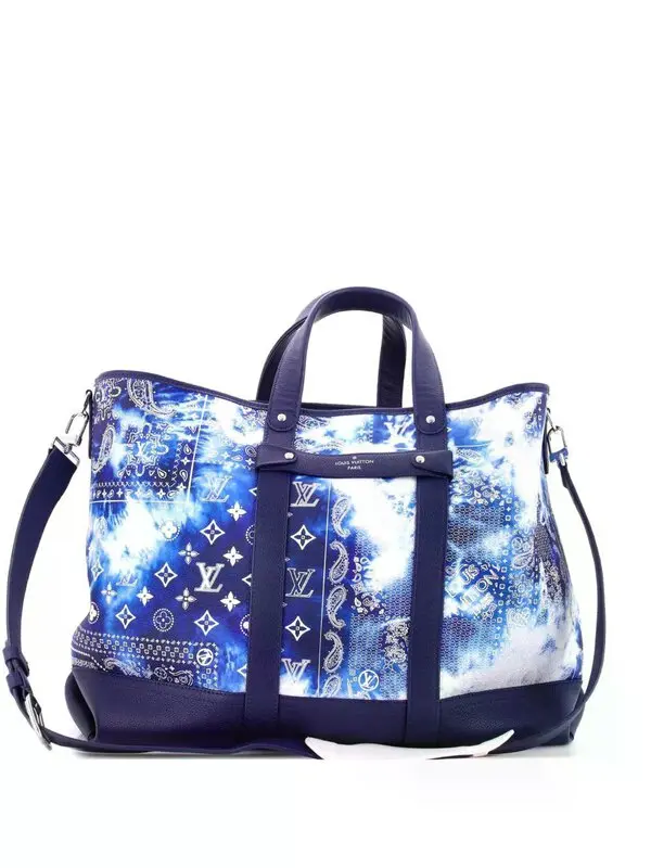 LOUIS VUITTON Journey Limited Edition Monogram Bandana Leather Tote Bag