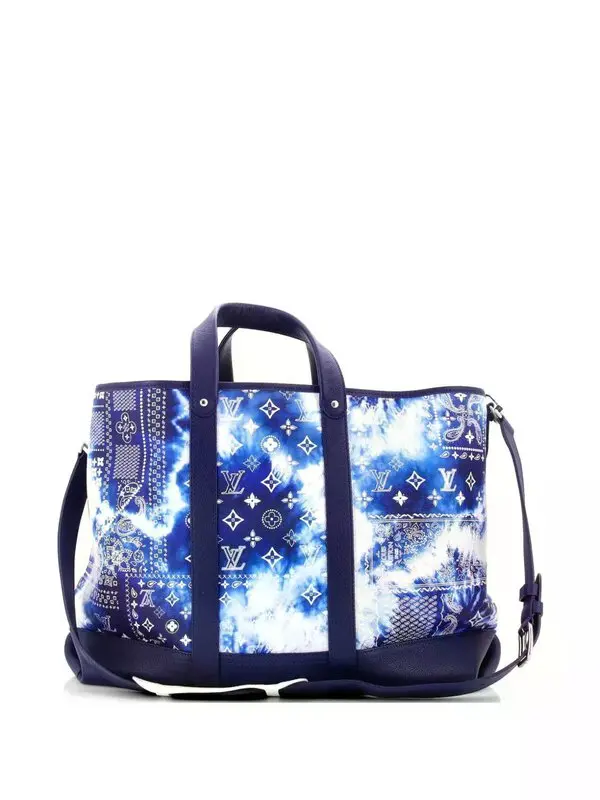 LOUIS VUITTON Journey Limited Edition Monogram Bandana Leather Tote Bag