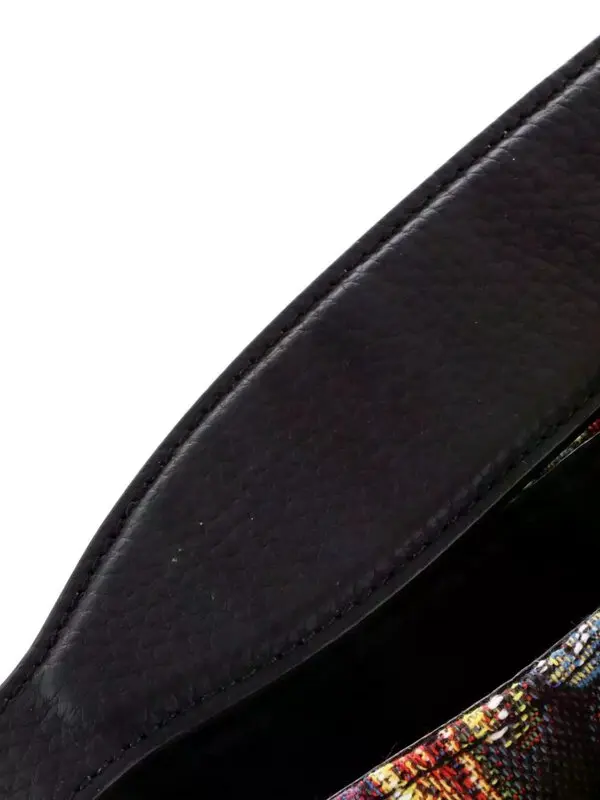 Dior Kenny Scharf Saddle Soft Bag Jacquard Printed Canvas Crossbody Bag - Multicolour