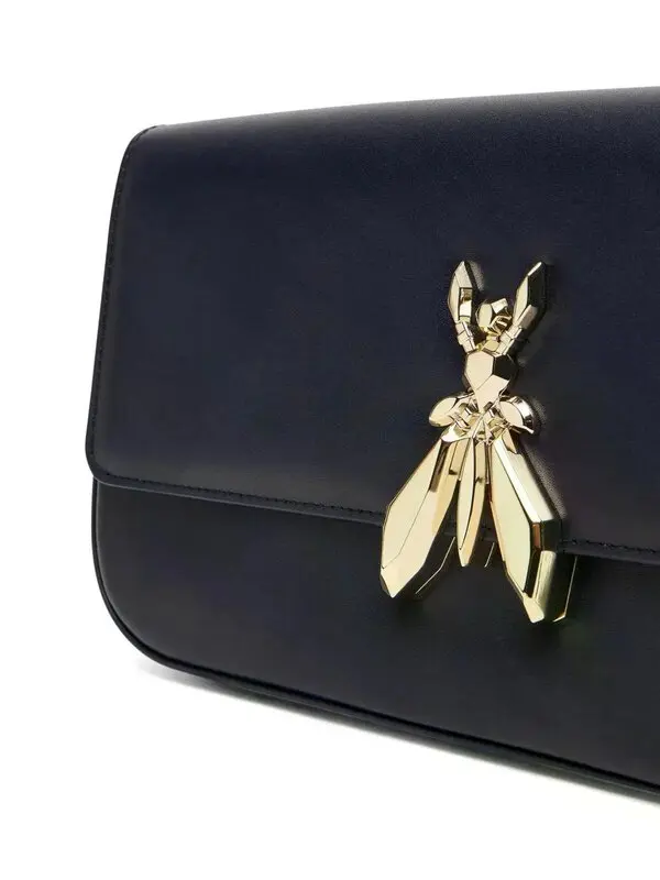 Patrizia Pepe Fly Leather Clutch - Blue