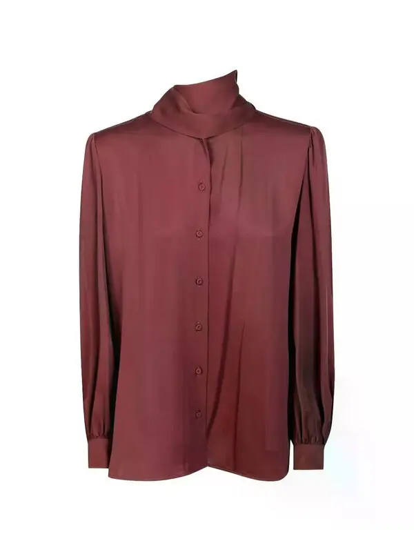 Max Mara Tie-neck Shirt - Red