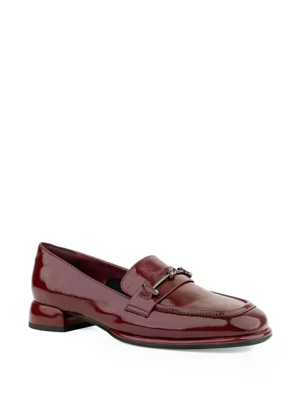 LINDA BAUMANN Metal-embellished Loafers - Red