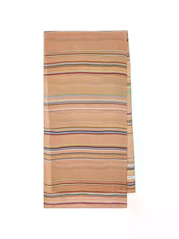 Paul Smith Striped Scarf - Neutrals