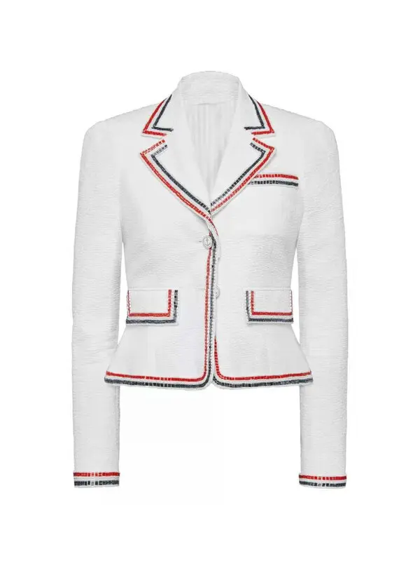 Thom Browne Seersucker Jacket - White