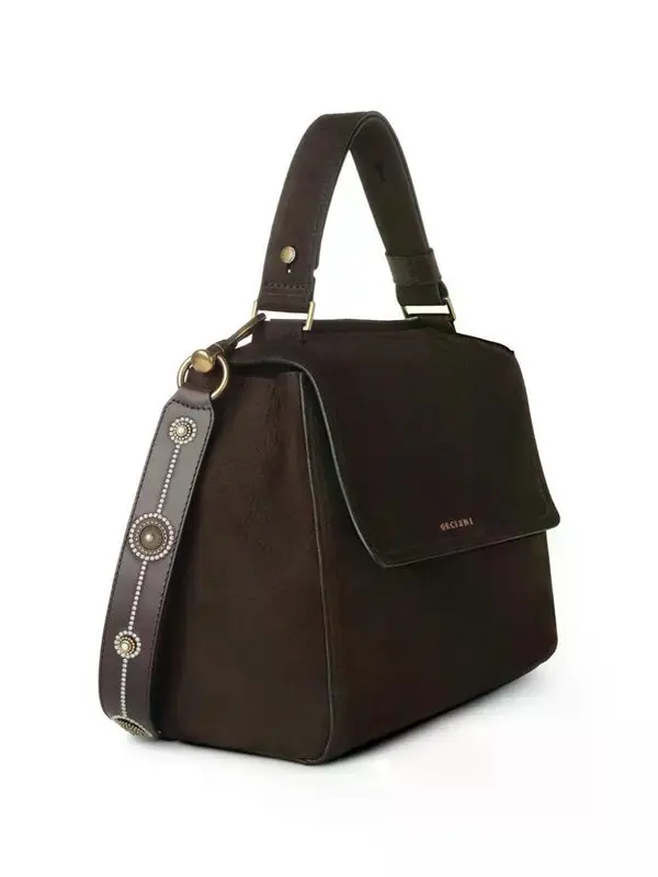 ORTIGNI Sveva Embellished Medium Tote Bag - Brown