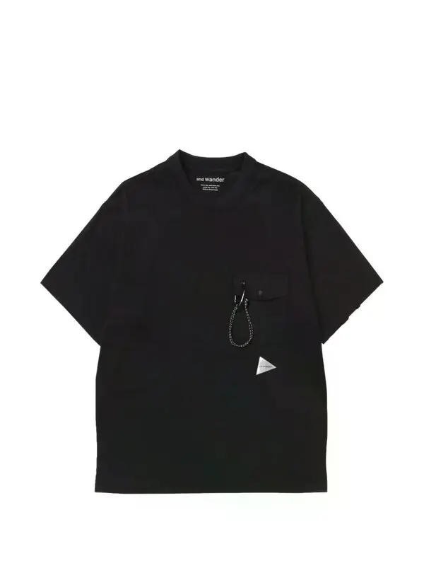 AND WANDER Chest Pocket Carabiner T-shirt