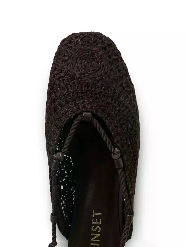 TWINSET Crochet Ballet Mules