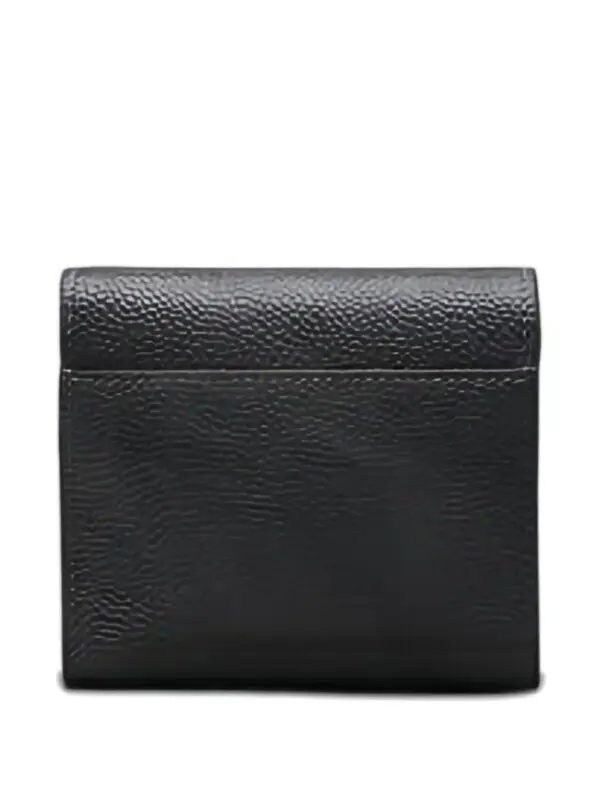 Thom Browne Pebble Grain Coin Compartment Small Purse - Grey