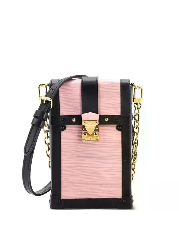 LOUIS VUITTON Vertical Trunk Pochette Epi Leather - Black
