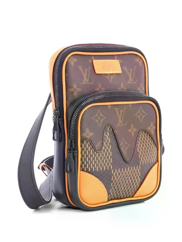 LOUIS VUITTON Limited Edition Giant Damier And Monogram Canvas Amazone Sling Bag - Black