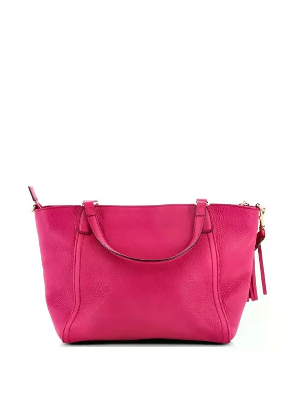 Gucci Soho Convertible Top Handle Leather Satchel - Pink