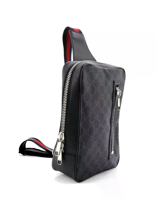 Gucci Soft Zip Sling Bag Gg Coated Canvas Small Crossbody Bag