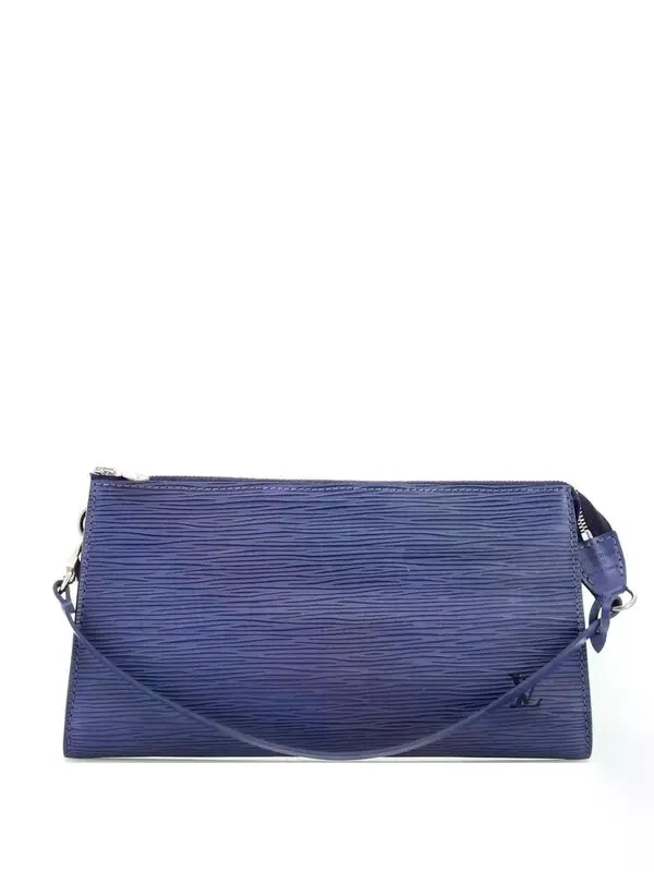 LOUIS VUITTON Pochette Accessoires Epi Leather Clutch Bag - Blue