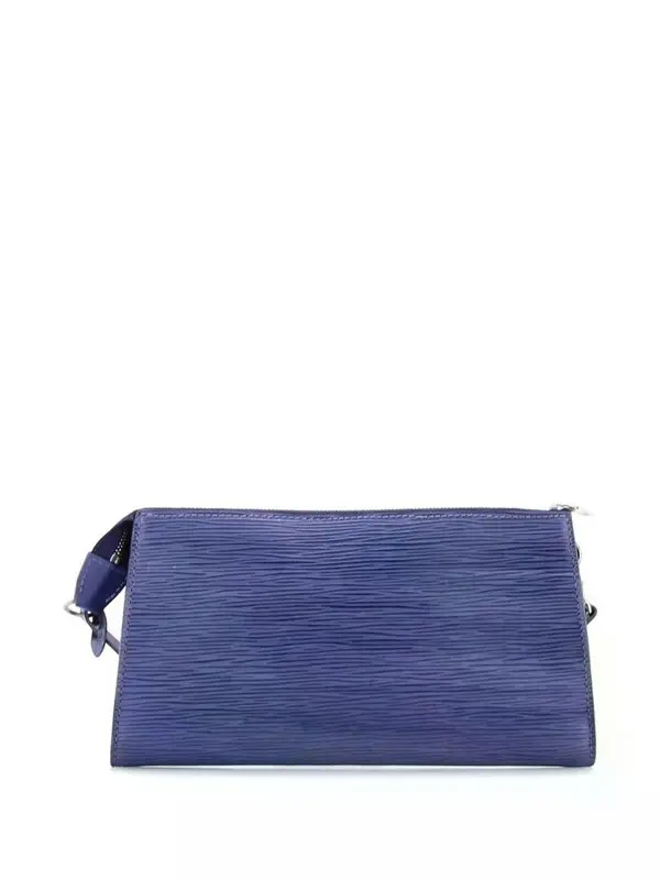 LOUIS VUITTON Pochette Accessoires Epi Leather Clutch Bag - Blue
