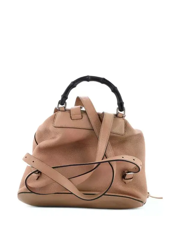 Gucci Bamboo Tassel Leather Medium Backpack - Neutrals