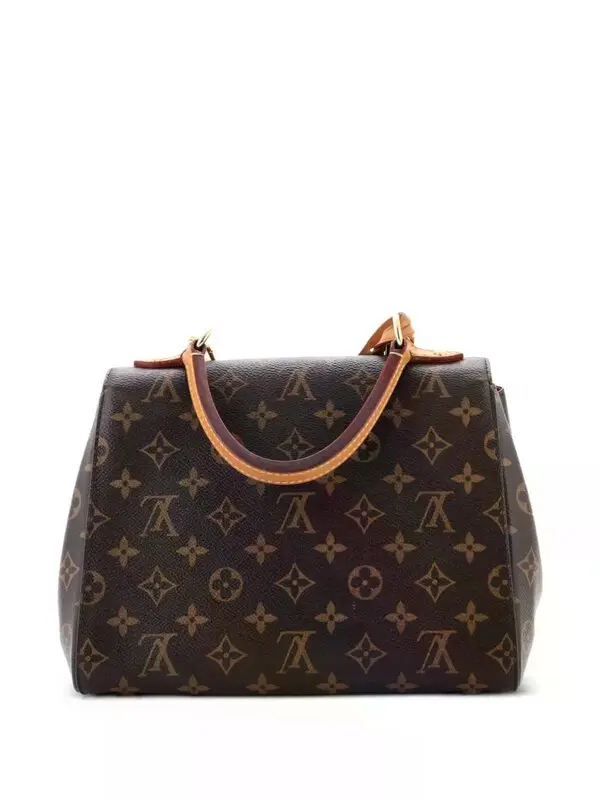 LOUIS VUITTON Cluny Top Handle Bb Satchel Monogram Canvas