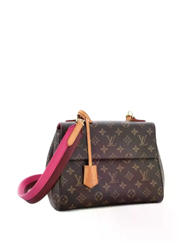LOUIS VUITTON Cluny Top Handle Bb Satchel Monogram Canvas