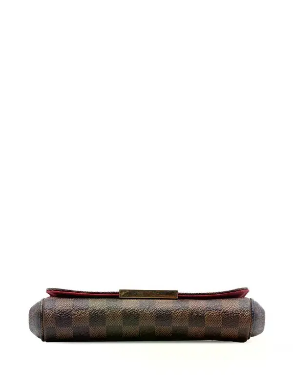 LOUIS VUITTON 2015 Damier Ebene Favorite Pm Satchel - Brown